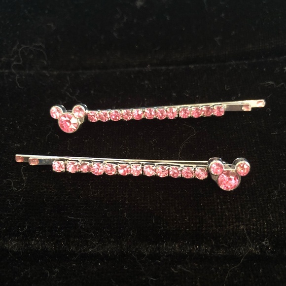 Disney | Accessories | Disney Mickey Mouse Rhinestone Hair Pins | Poshmark